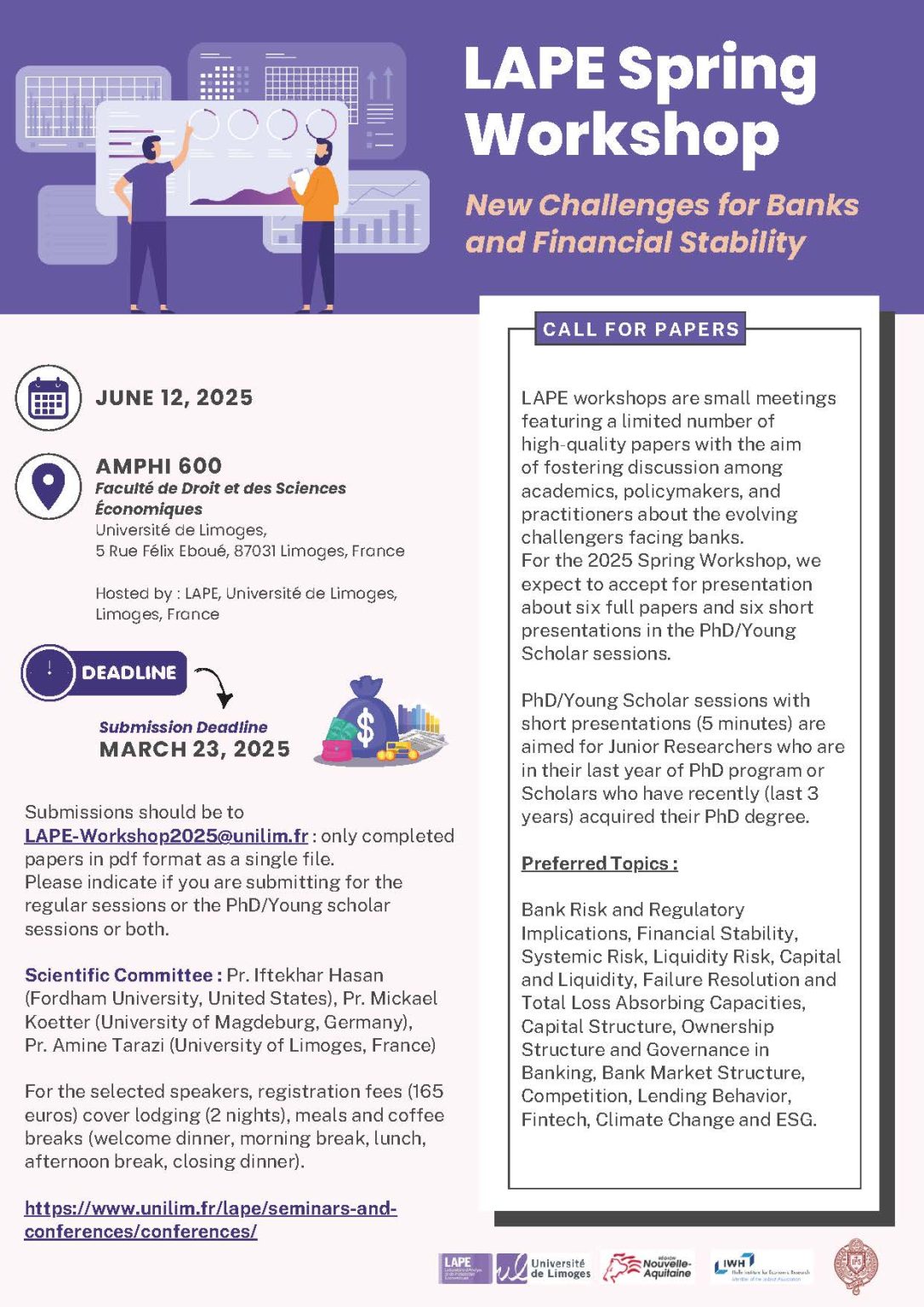 LAPE Spring Workshop 2025: New Challenges for Banks and Financial Stability – Faculté de Droit ...
