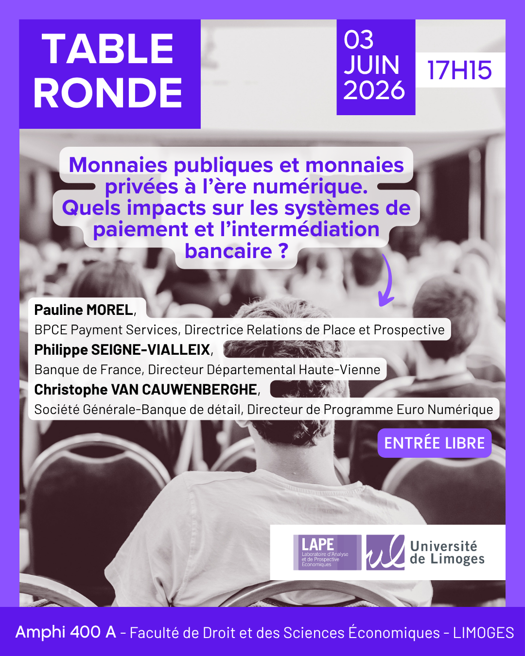 Table ronde 03.06.26 – Faculté de Droit et des Sciences Économiques